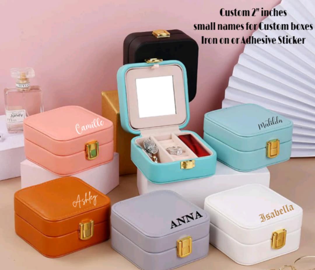 Custom Names for Jewelry Box - Bridesmaid Custom Name Tags - Custom ...