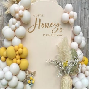 A Little Honey is on the Way Banner, Baby Shower Htv or Sticker Sign ...