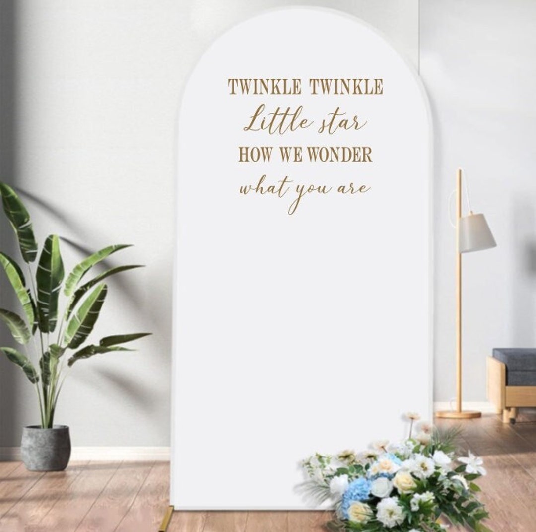 Twinkle Twinkle Little Star Decal - Sticker Baby Shower - Iron-on Baby ...