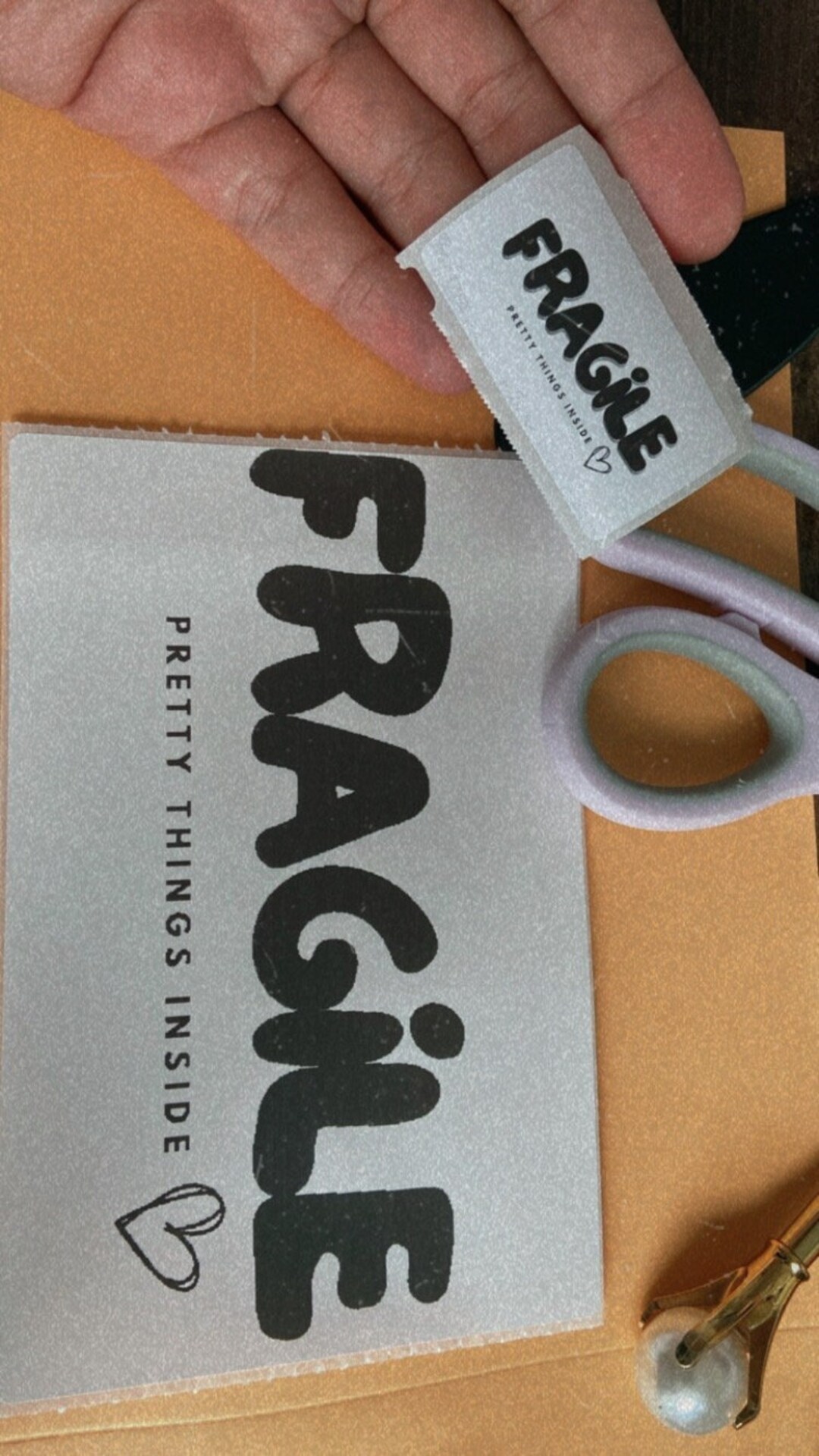 Fragile Super Pretty Things Inside Stickers 60 Stickers, Thermal ...