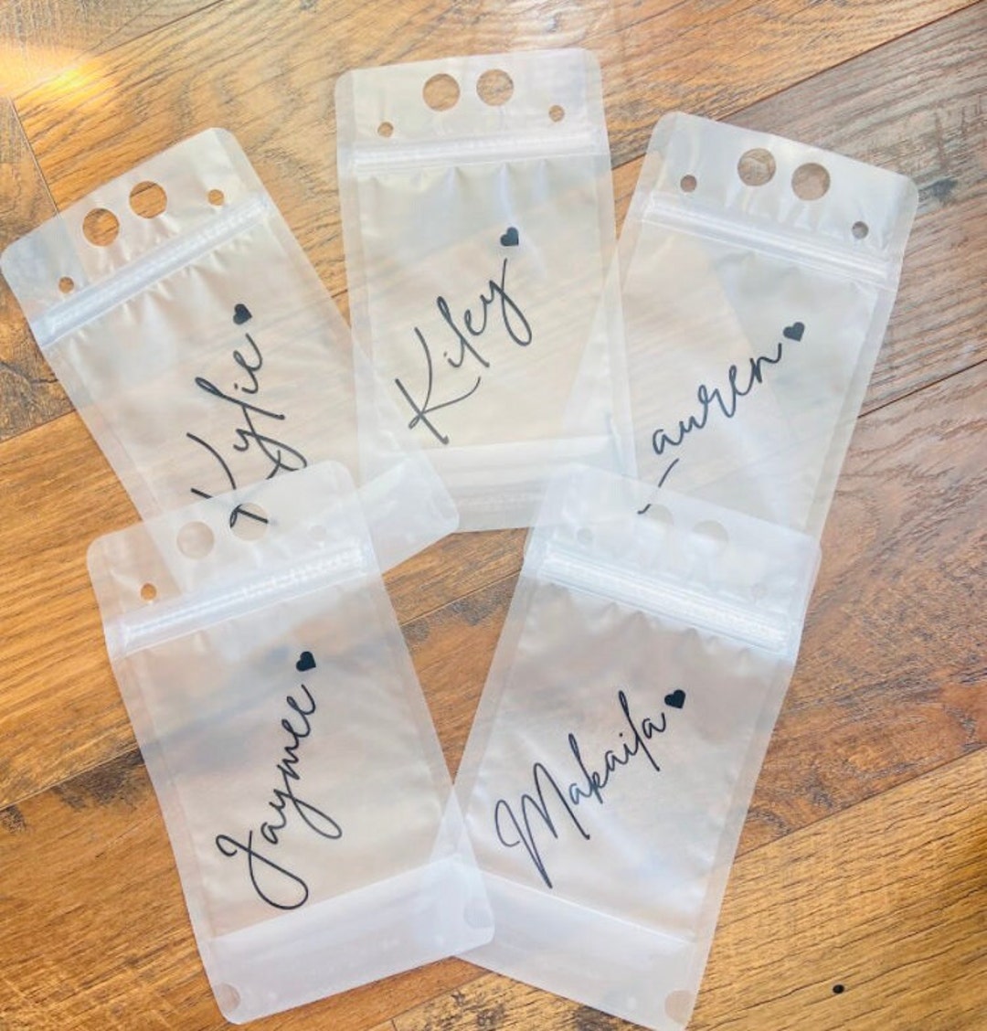 Drink POUCHES Custom, Booze Bag, Bag Pouches Custom, Bachelorette Booze ...