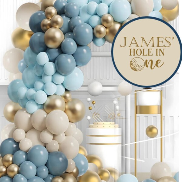 Hole in One First Birthday Stickers - Etsy