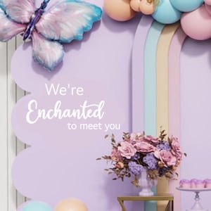 We’re Enchanted to Meet You Decal Iron on or Sticker - Party Custom ...