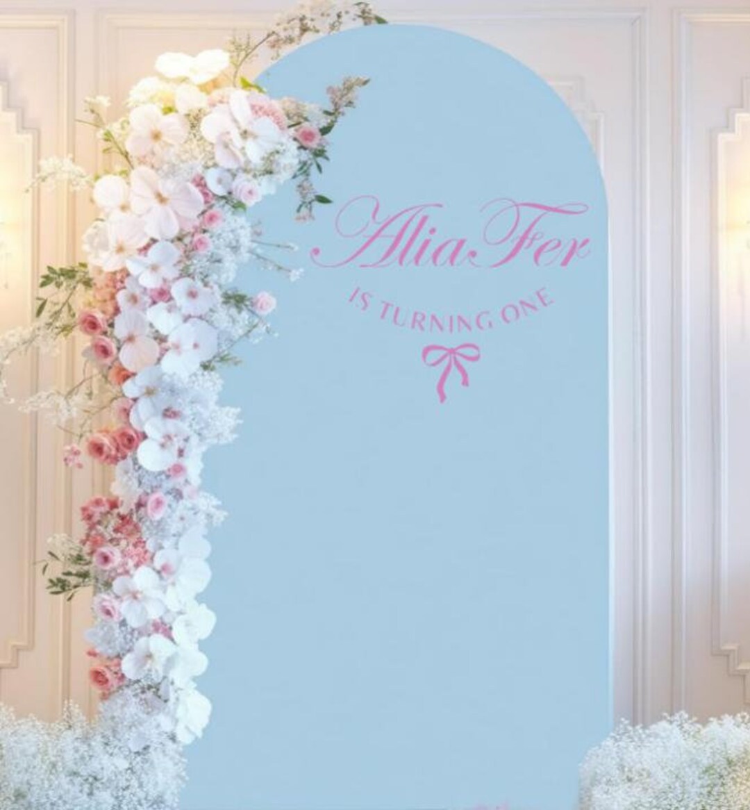 Girls Just Wanna Be One, Decal for Backdrop Sign Coquette Bow Decal ...