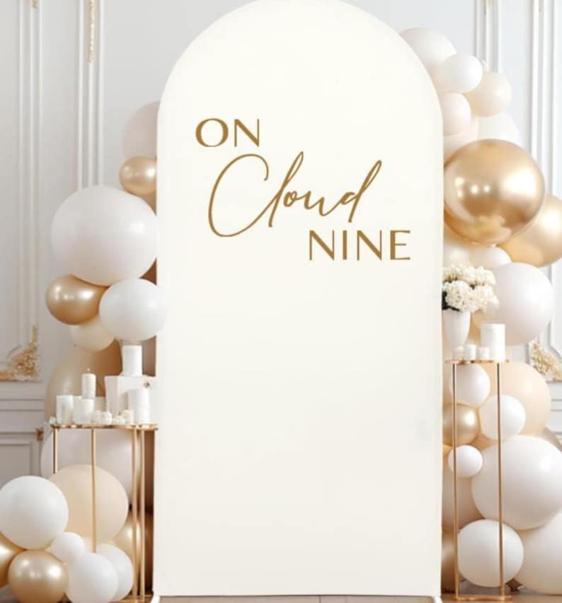 On Cloud Nine Party Decal - Decal for Fabric on Cloud Nine - Decal ...