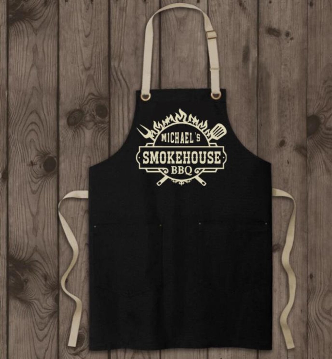 Personalized Logo for Apron, Custom Text Logo Apron, Custom HTV Logo ...