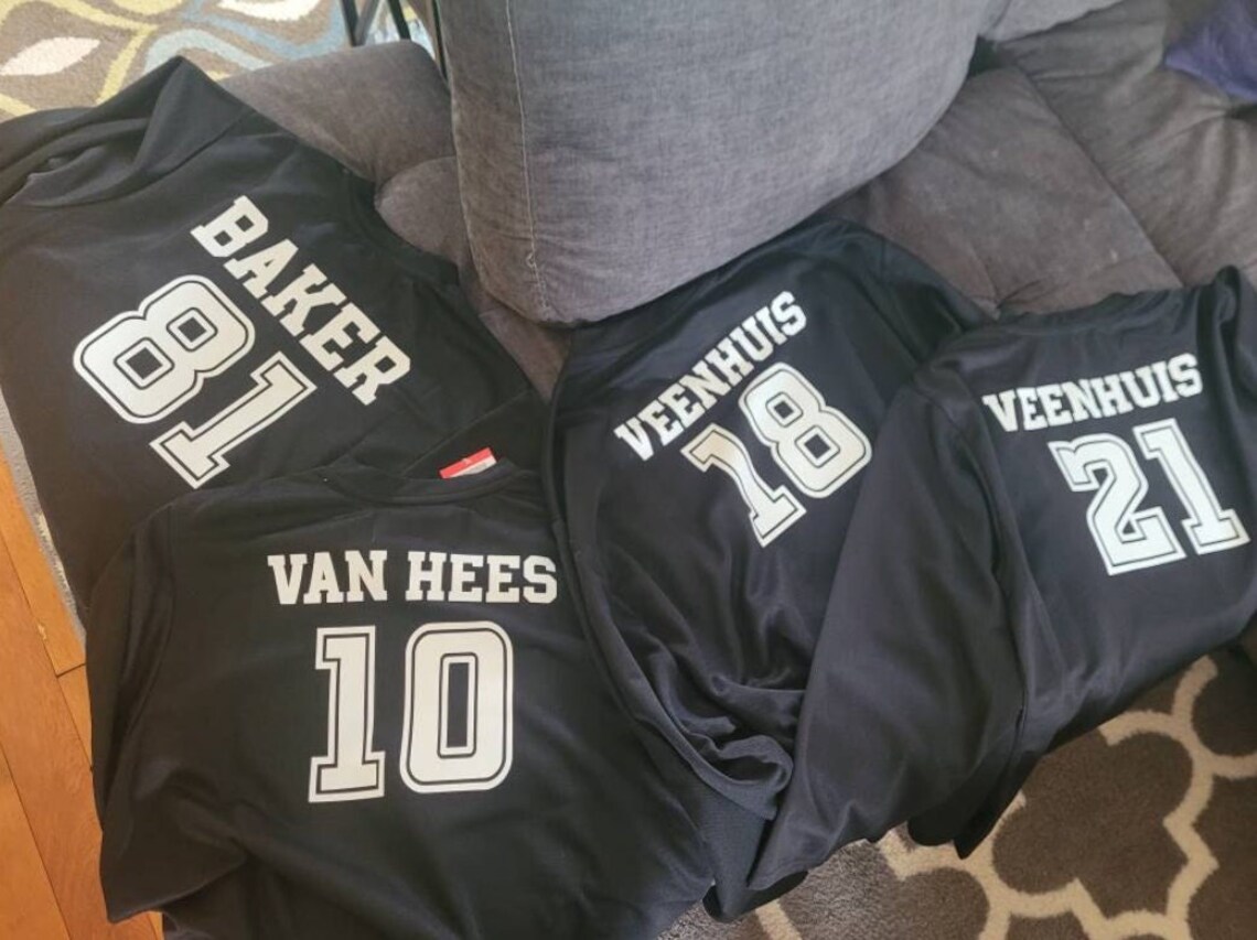 Custom Iron on Jersey Number and Name, Personalized Football Kit Name ...