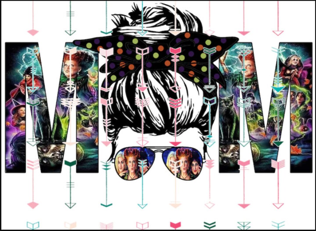 Hocus Pocus Mom Life Background PNG , Halloween Mom PNG Files, Messy ...