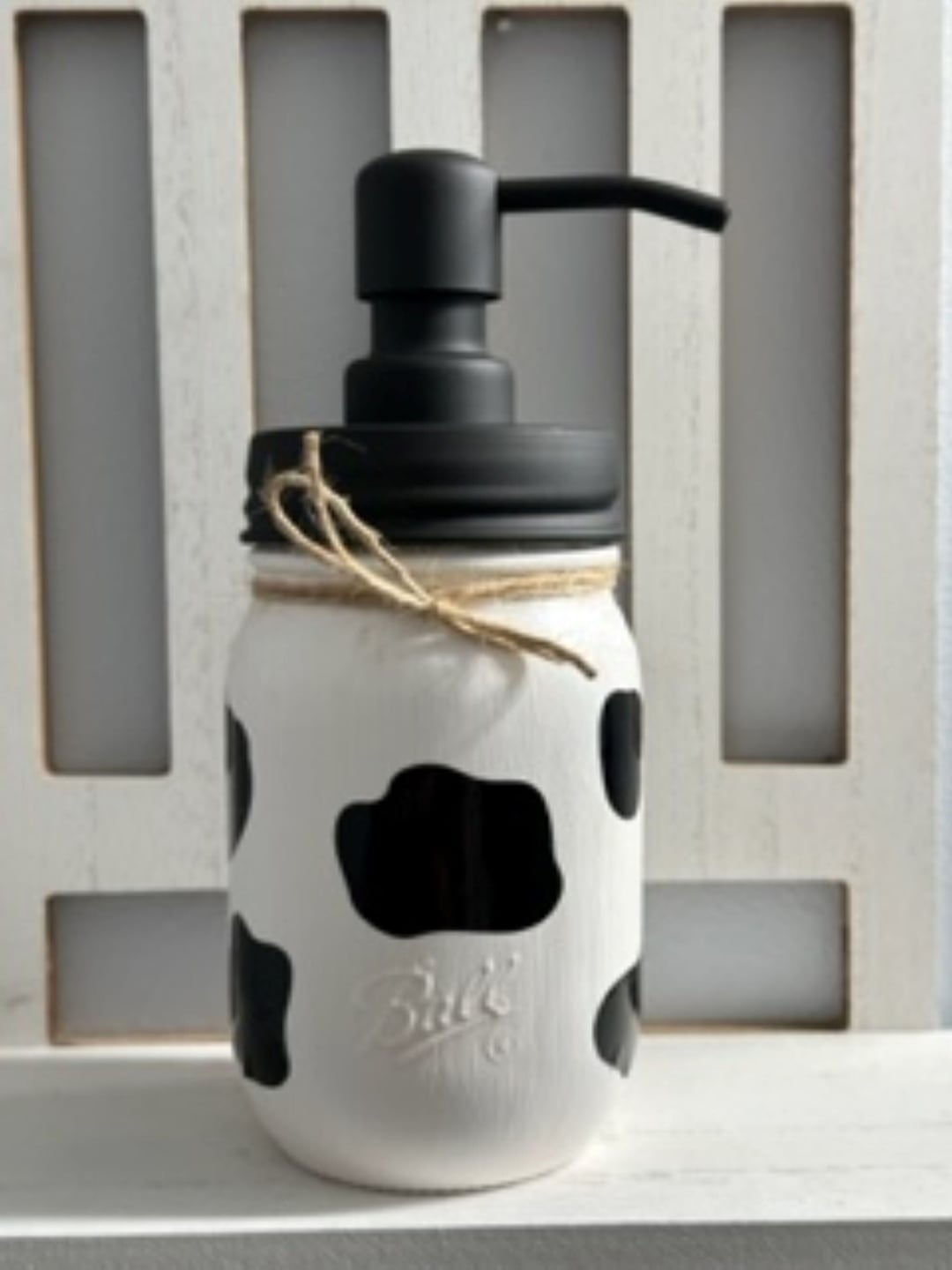 Cow Themed Soap Dispensers|| White and Black Soap Dispenser - Etsy