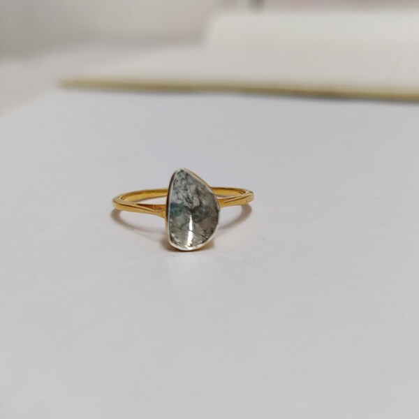 Diamond Slice Ring - Etsy