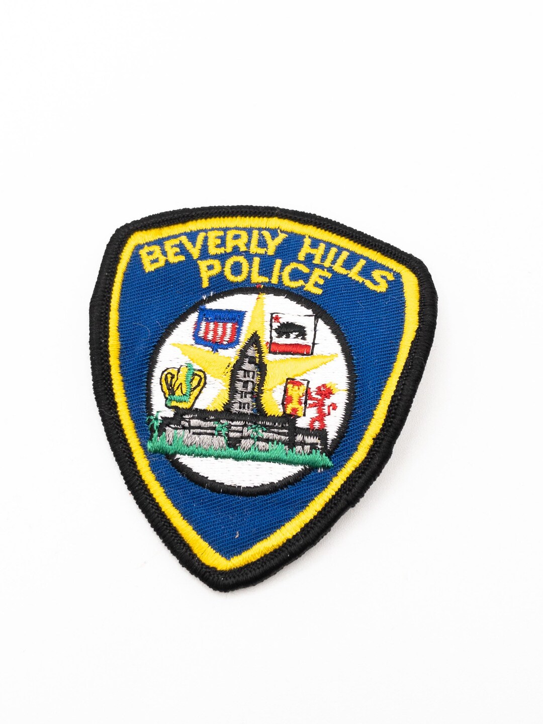 Vintage 1980s Police Patch Beverly Hills Police Iron on Patch 80s 1990s ...