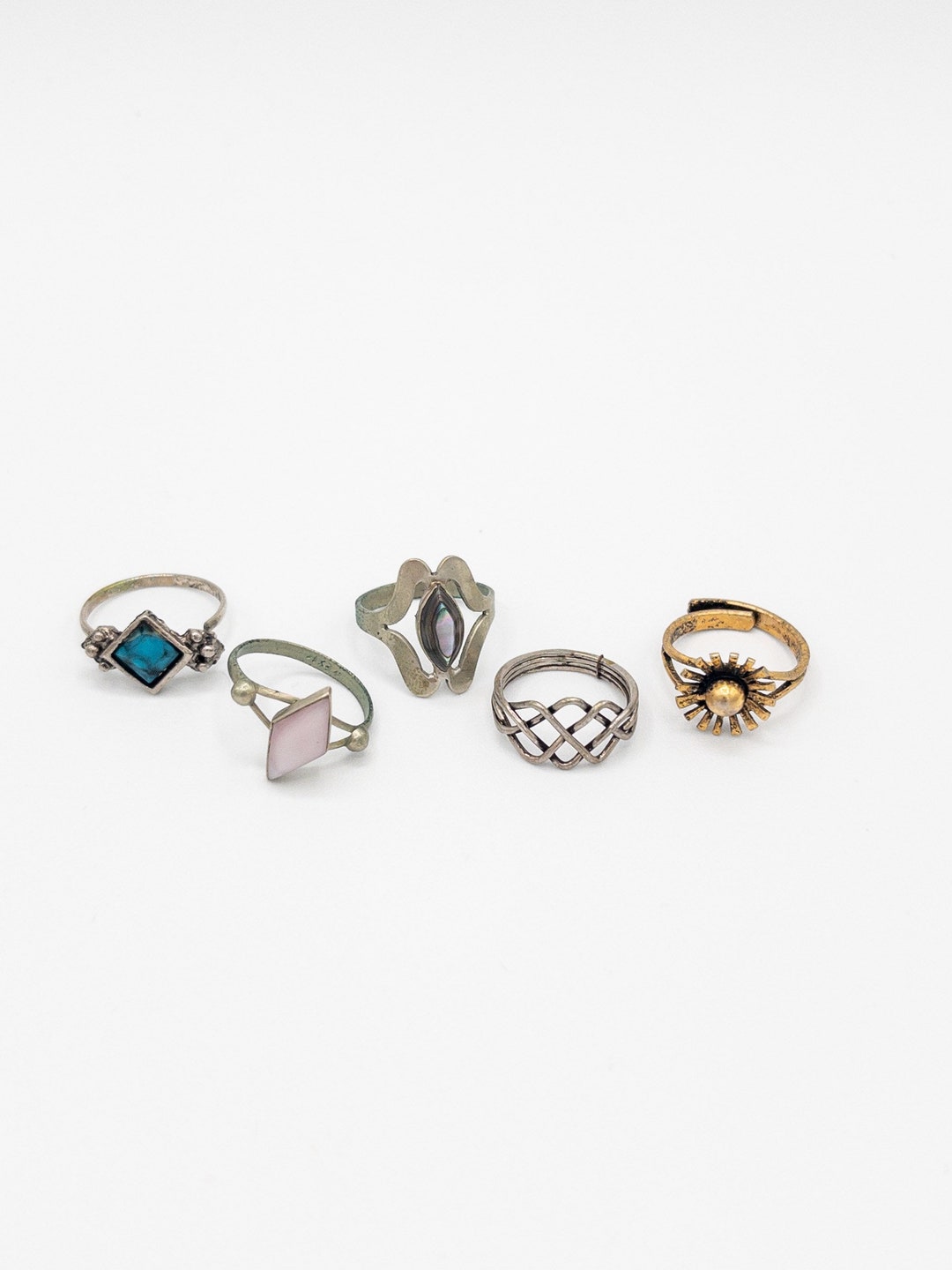 Vintage Ring Set Sizes 4, 5 & 6 1980s 1990s Jewelry Rings Bulk Small ...