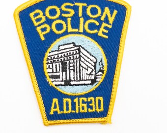 Boston Police Patch - Etsy