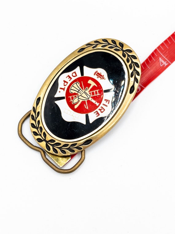 Vintage Belt Buckle - 1970s/ 1980s - Fire Department … - Gem