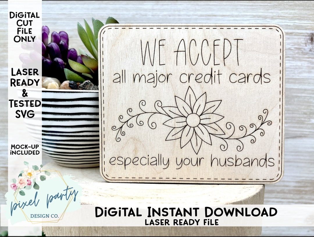 DIGITAL File Funny Sign Laser File - Funny Checkout Sign - SVG File SVG ...