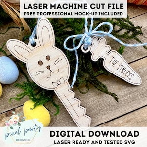 DIGITAL File Easter Bunny Magic Key - SVG Cut File - SVG Digital ...