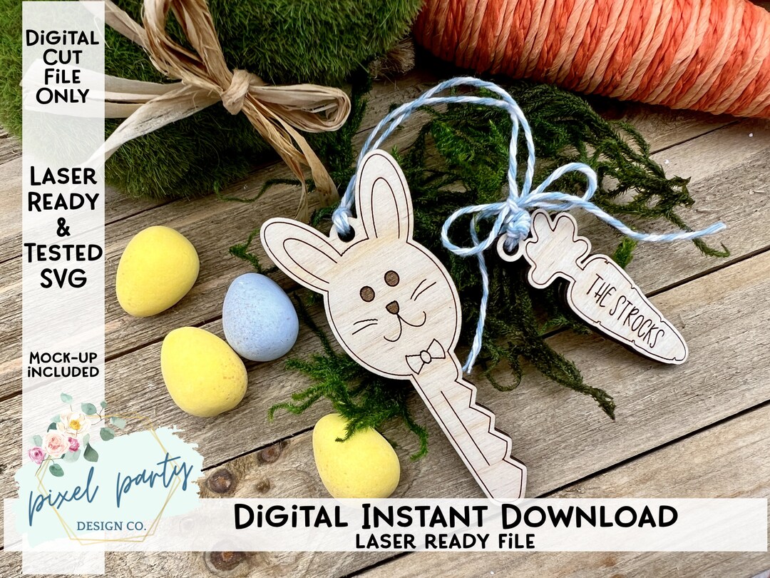 DIGITAL File Easter Bunny Magic Key SVG Cut File SVG - Etsy