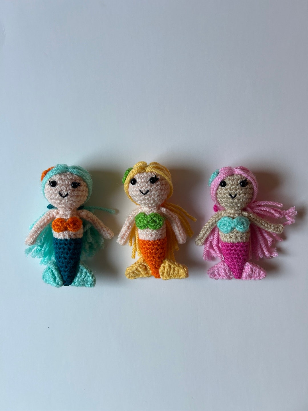 Mini Mermaid Doll Amigurumi - Etsy