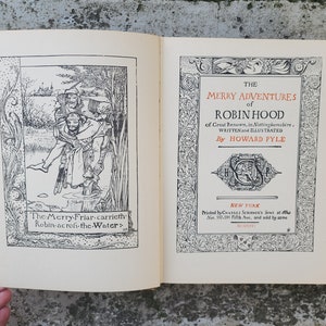 The Merry Adventures of Robin Hood. Howard Pyle. Scribner's & Sons ...