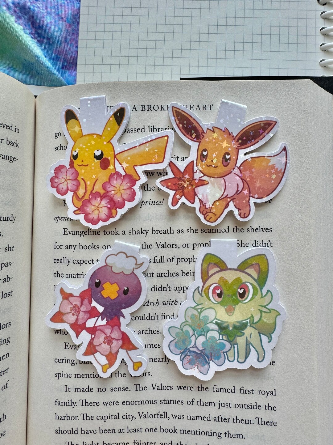 Pokémon Flower Pikachu Eevee Sprigatito Drifloon Holographic Magnetic ...