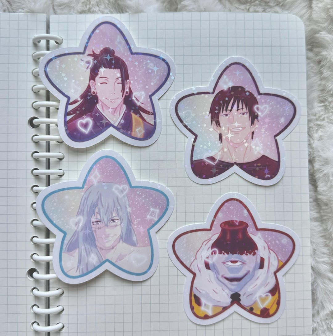 JJK Holographic Stickers Suguru Geto Toji Fushiguro Mahito Jogo - Etsy