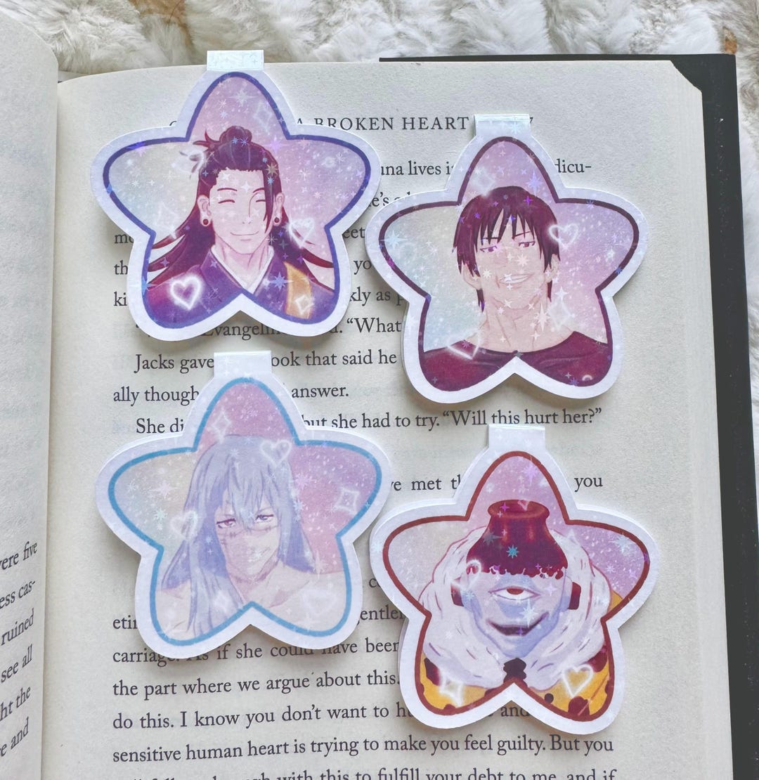 Jujustu Kaisen Jjk Holographic Magnetic Bookmark Geto Toji Mahito Jogo ...