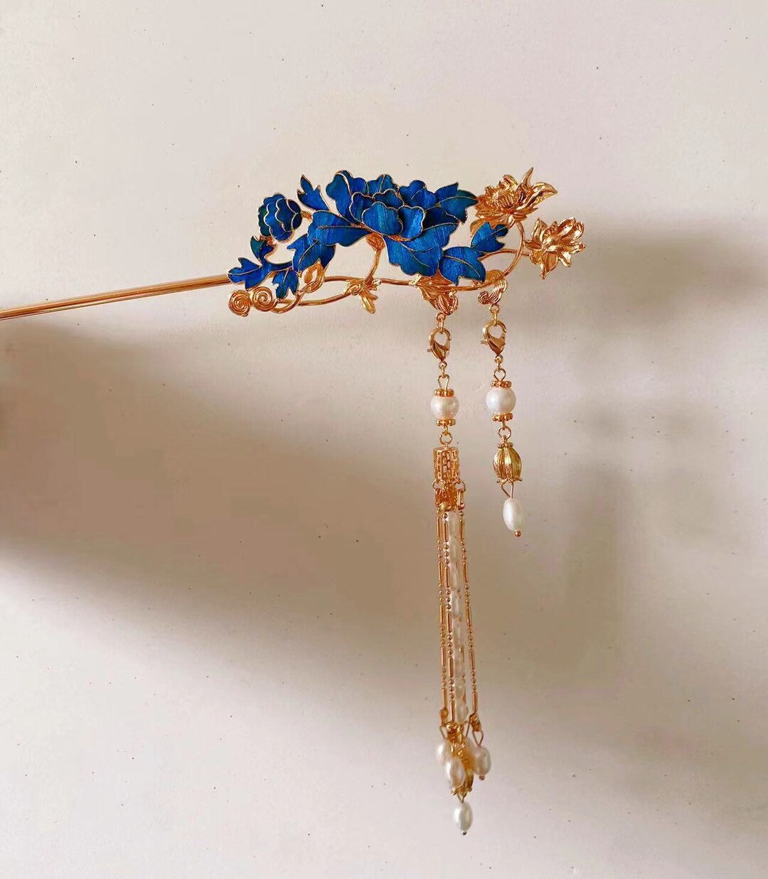 Kingfisher Craft Forbidden City Remake Style Hairpin Peacock - Etsy