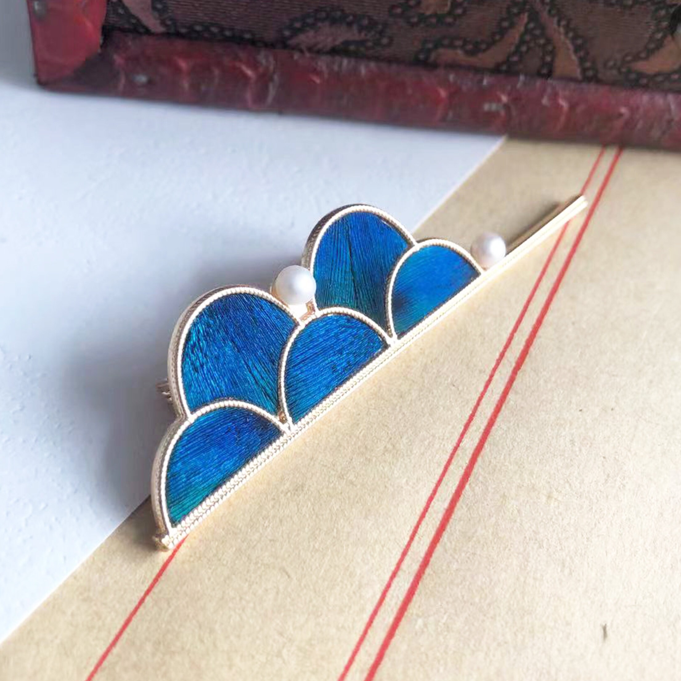 Kingfisher Craft Broochpinpeacock Featherswater - Etsy UK