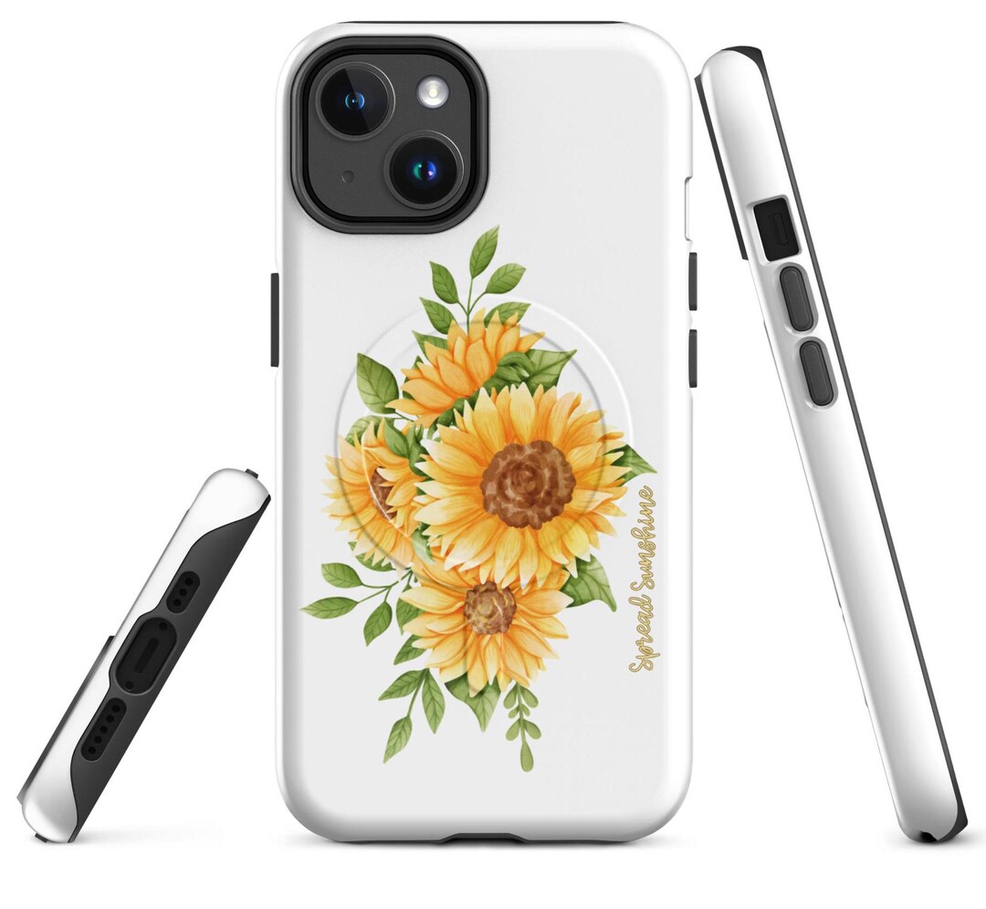 Sunflower Motif Magsafe® Tough Case for Iphone® Spread Sunshine Phone ...