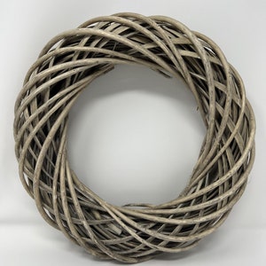 Grey Rattan Wicker Wreath Ring | DIY Wreath / 15cm, 20cm, 25cm, 30cm ...