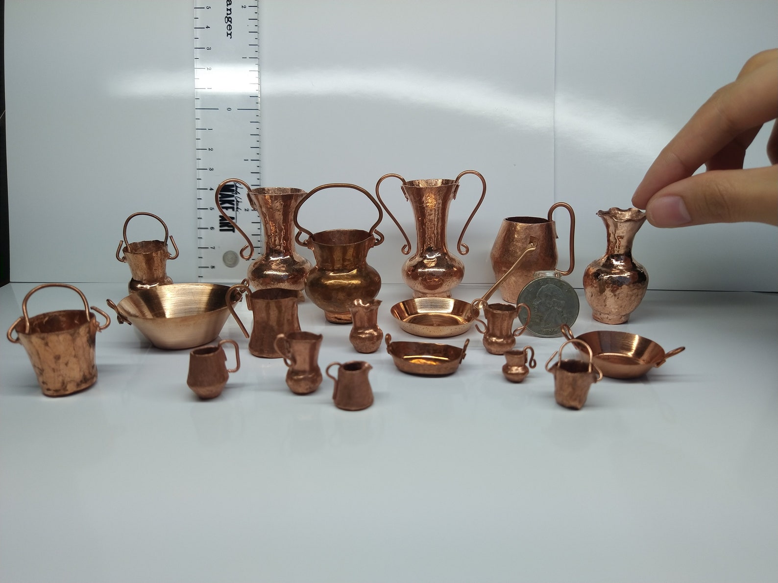 Miniature Copper Cookware 100% Authentic Copper 1:12 Scale - Etsy
