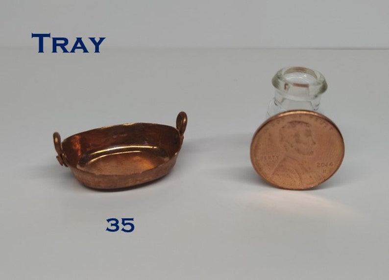 Miniature Copper Cookware 100% Authentic Copper 1:12 Scale - Etsy