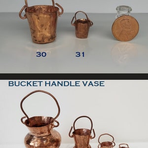 Miniature Copper Cookware, 100% Authentic Copper, 1:12 Scale, Dollhouse ...