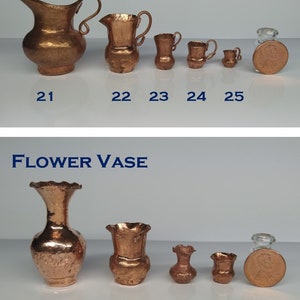 Miniature Copper Cookware 100% Authentic Copper 1:12 Scale - Etsy