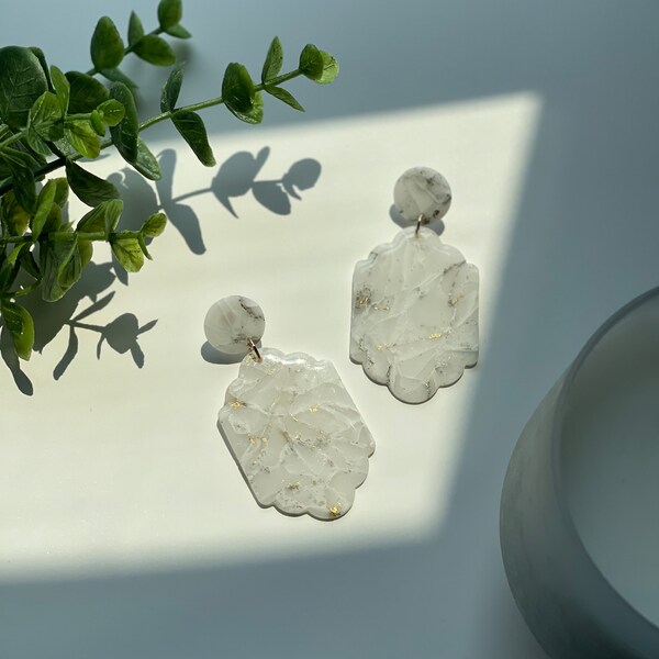 Marble Earrings - Etsy