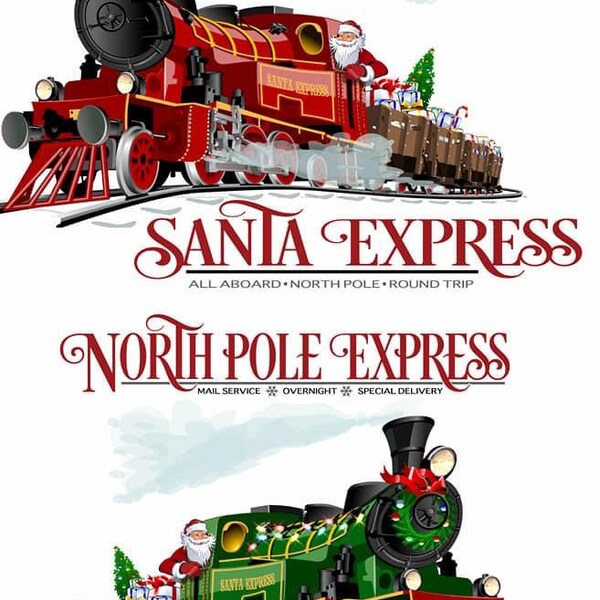 Santa Express Svg - Etsy