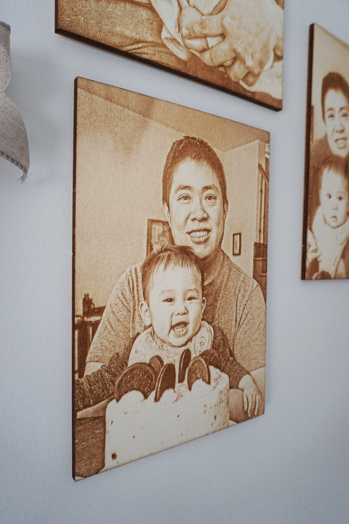 Laser/engraving/wood/portrait/personalized/gift/special - Etsy