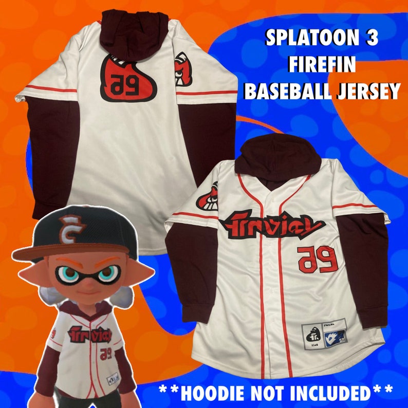 Splatoon 3 Firefin Baseball Jersey Cosplay - Etsy