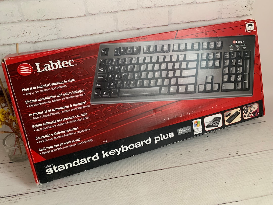 Labtec Standart Keyboard Plus Black For Pc For Windows Ps 2 Interface