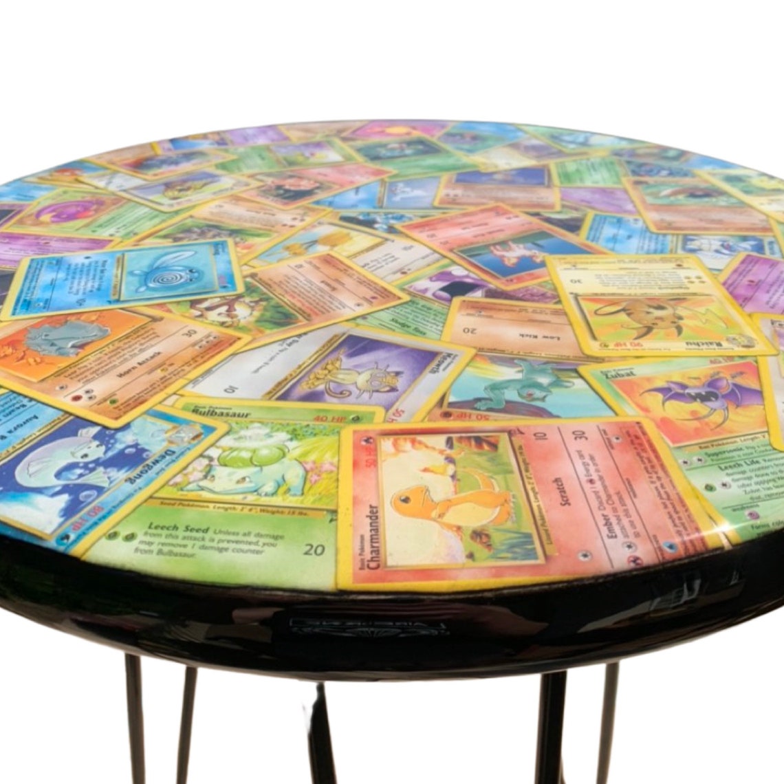 Side Table Pokémon Side Table Pokémon Cards Bed Side | Etsy