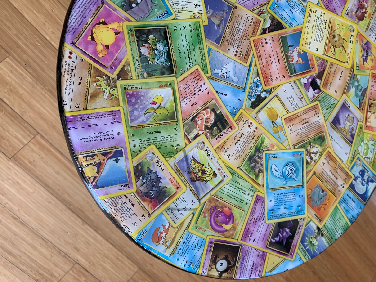 Side Table Pokémon Side Table Pokémon Cards Bed Side | Etsy