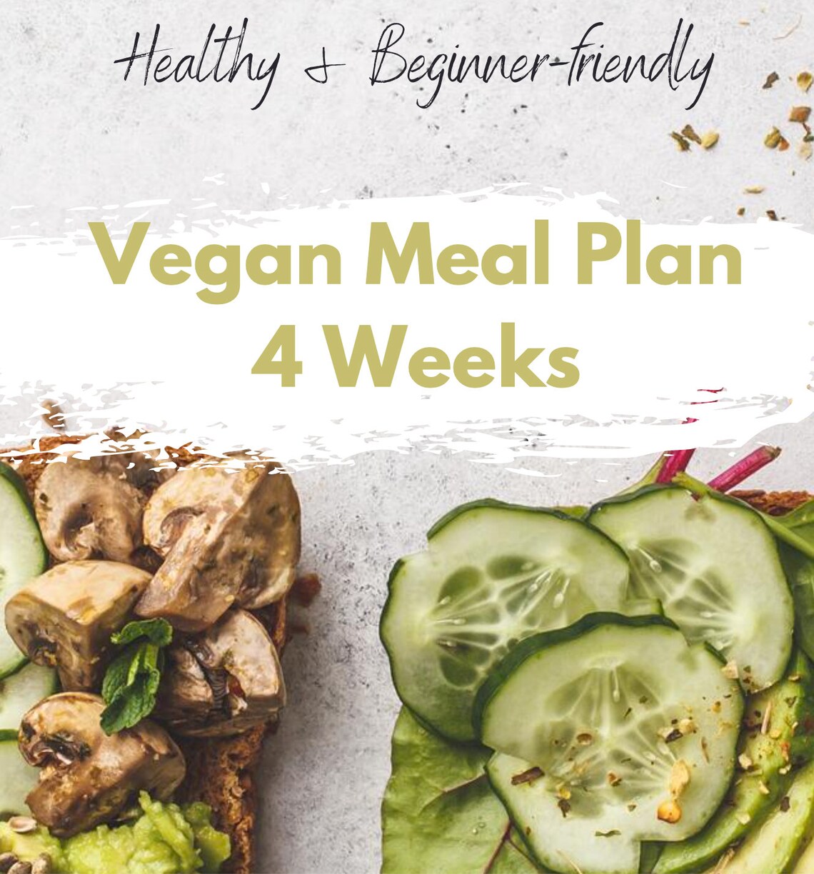 4 Week Vegan Meal Plan and Shopping List - Etsy