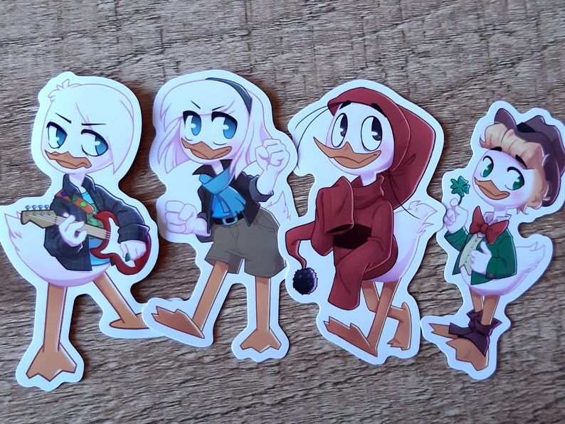 Ducktales 2017 Vinyl Stickers Donald Della Gladstone - Etsy