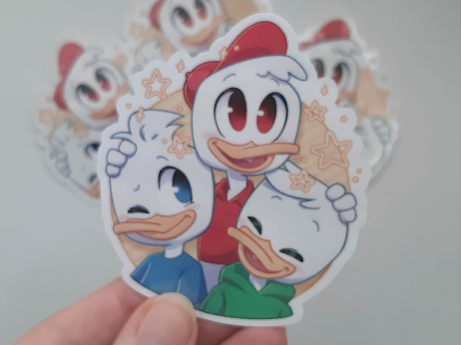 DUCKTALES 2017 Matte Vinyl Sticker DUCK TRIPLETS Huey - Etsy