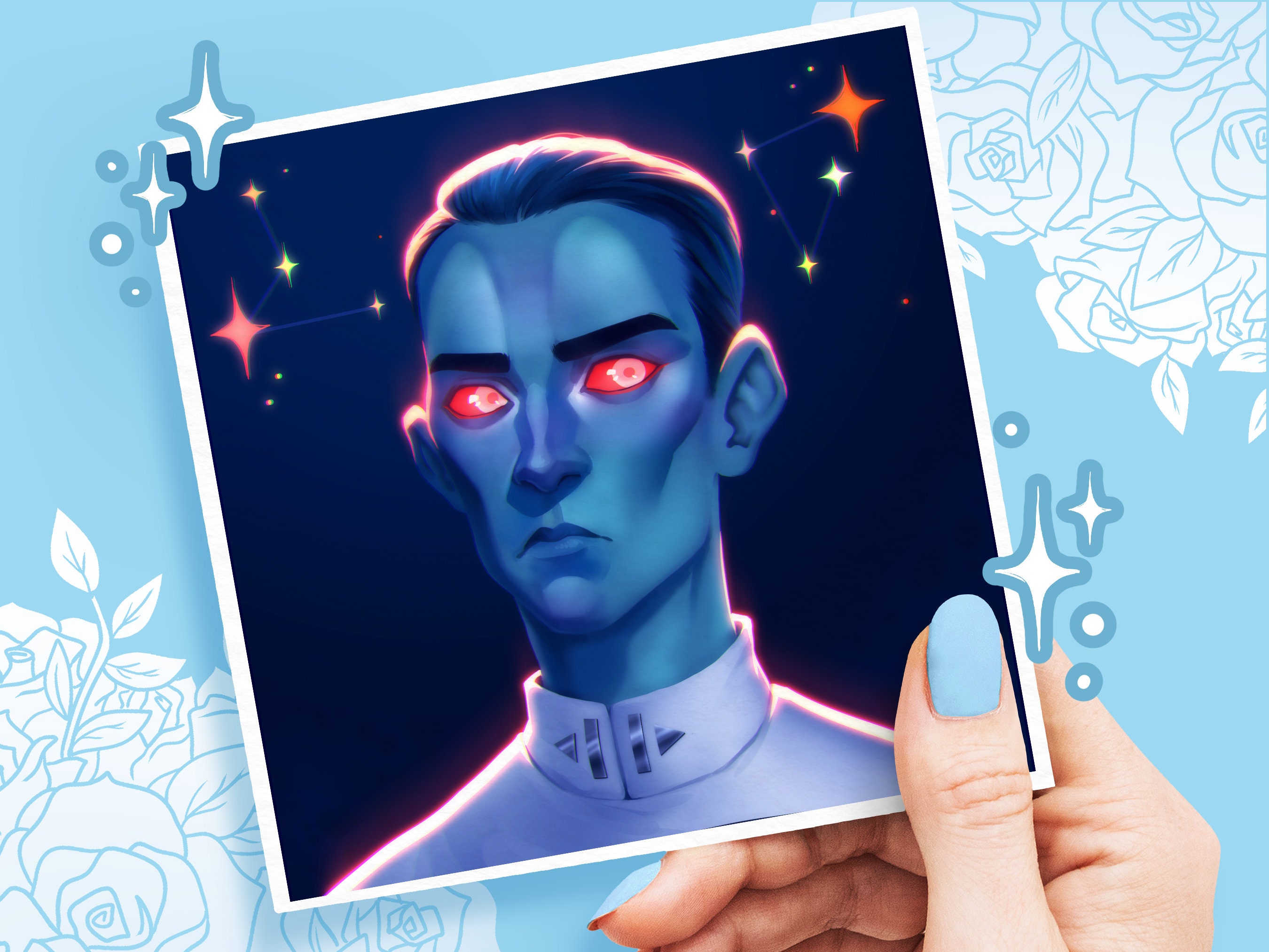 STAR WARS Art Print Poster Grand Admiral Thrawn 41 / - Etsy