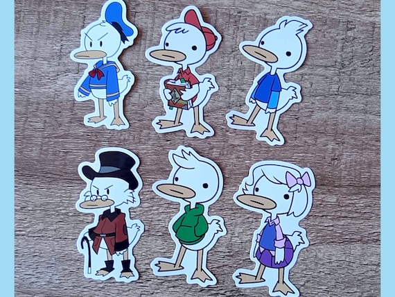 Ducktales 2017 Vinyl Stickers Scrooge Donald Huey Dewey - Etsy
