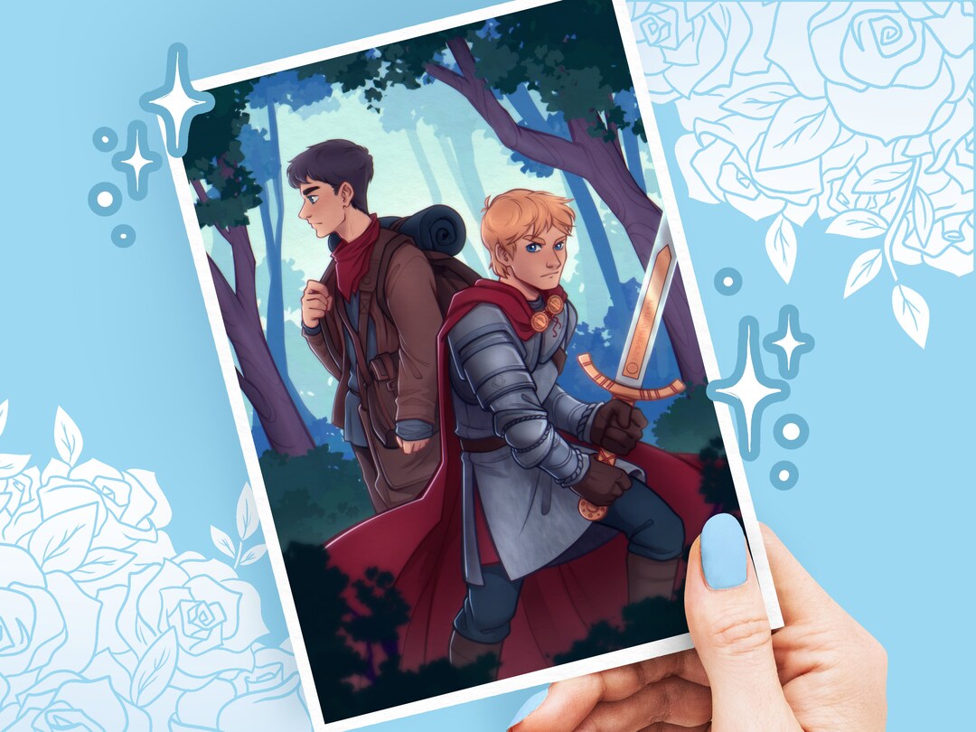 MERLIN and ARTHUR Art Print - Poster - Merlin BBC - A6 / A5 / A4 - Etsy