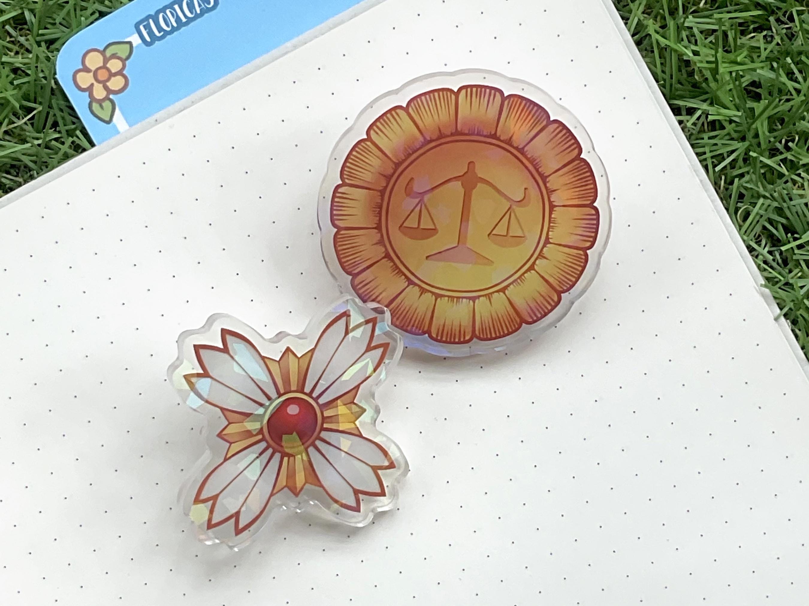 ACE ATTORNEY Holographic Acrylic Pins - Lawyers Badge - (2 Inches / 5cm ...