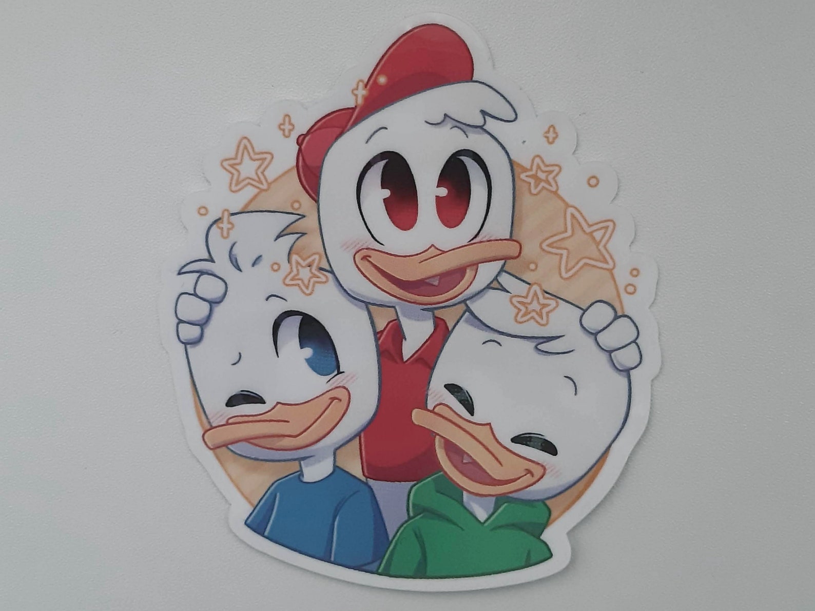 DUCKTALES 2017 Matte Vinyl Sticker DUCK TRIPLETS Huey - Etsy