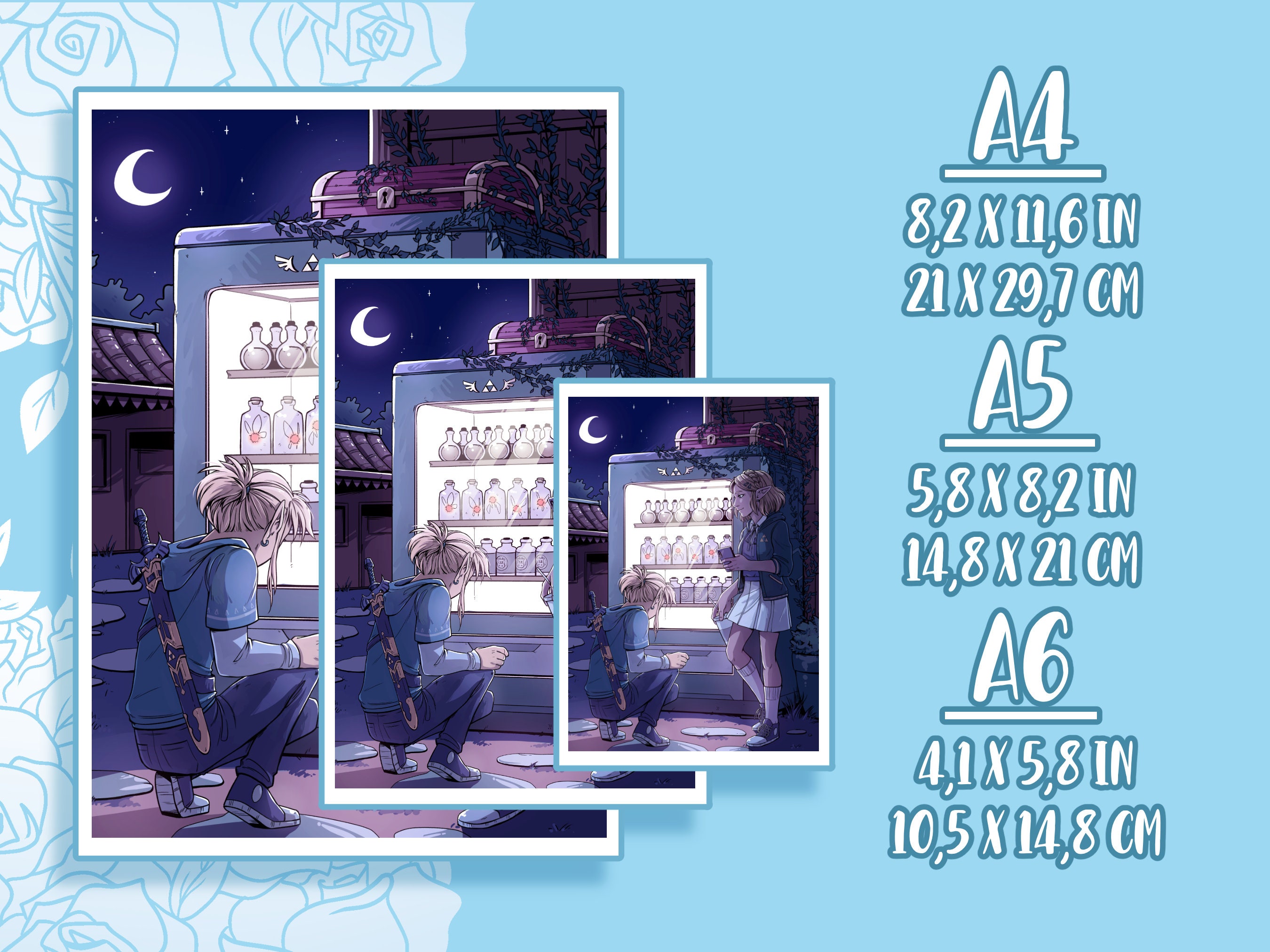 ZELDA BOTW Art Print - Poster - Vending Machine - Modern World Zelda ...